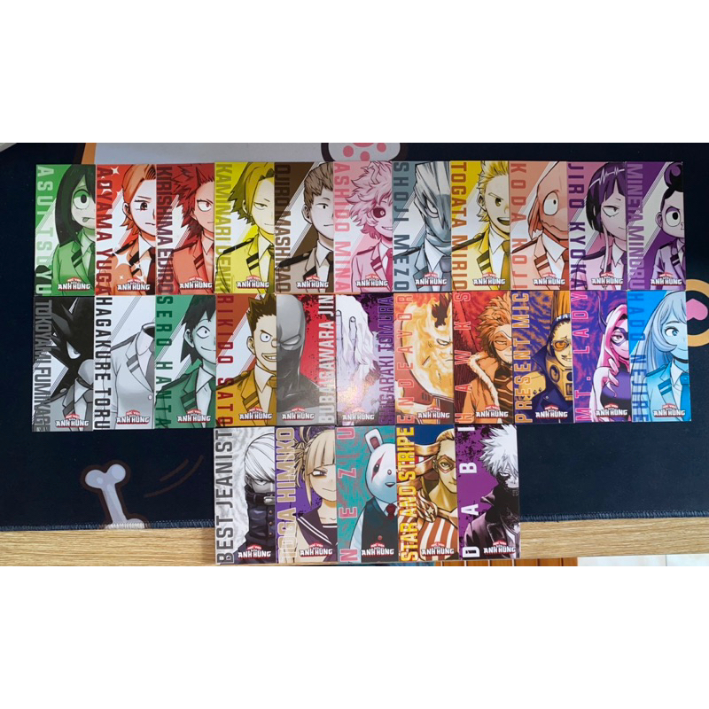 Bookmark My hero academia (Học viện siêu anh hùng) 9-35 + 2 postcard ...