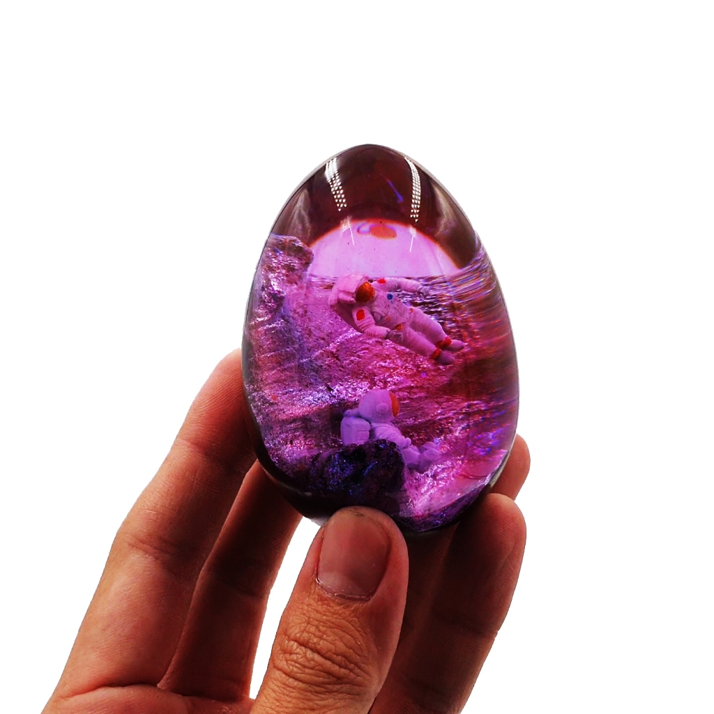 Quà tặng Pha lê 3D Sang trọng cao cấp Decor_EggArt_Astronaut_02_LOHUK ...