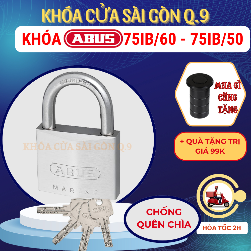 [Hỏa tốc HCM] Khóa Chống Ăn Mòn, Chống Gỉ Sét ABUS Marine 75IB/50, 75IB/60 - BH 5 NĂM | Shopee ...