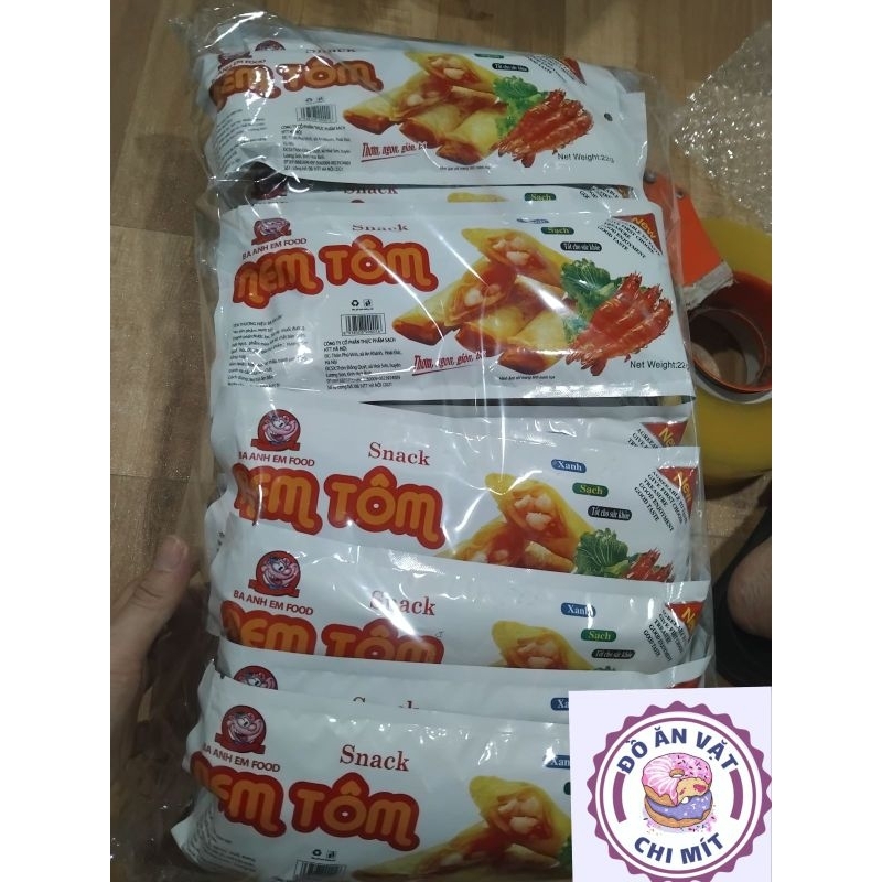 Bán sỉ snack nem tôm bịch 30 gói thơm ngon hấp dẫn, đồ ăn vặt hót nhất ...