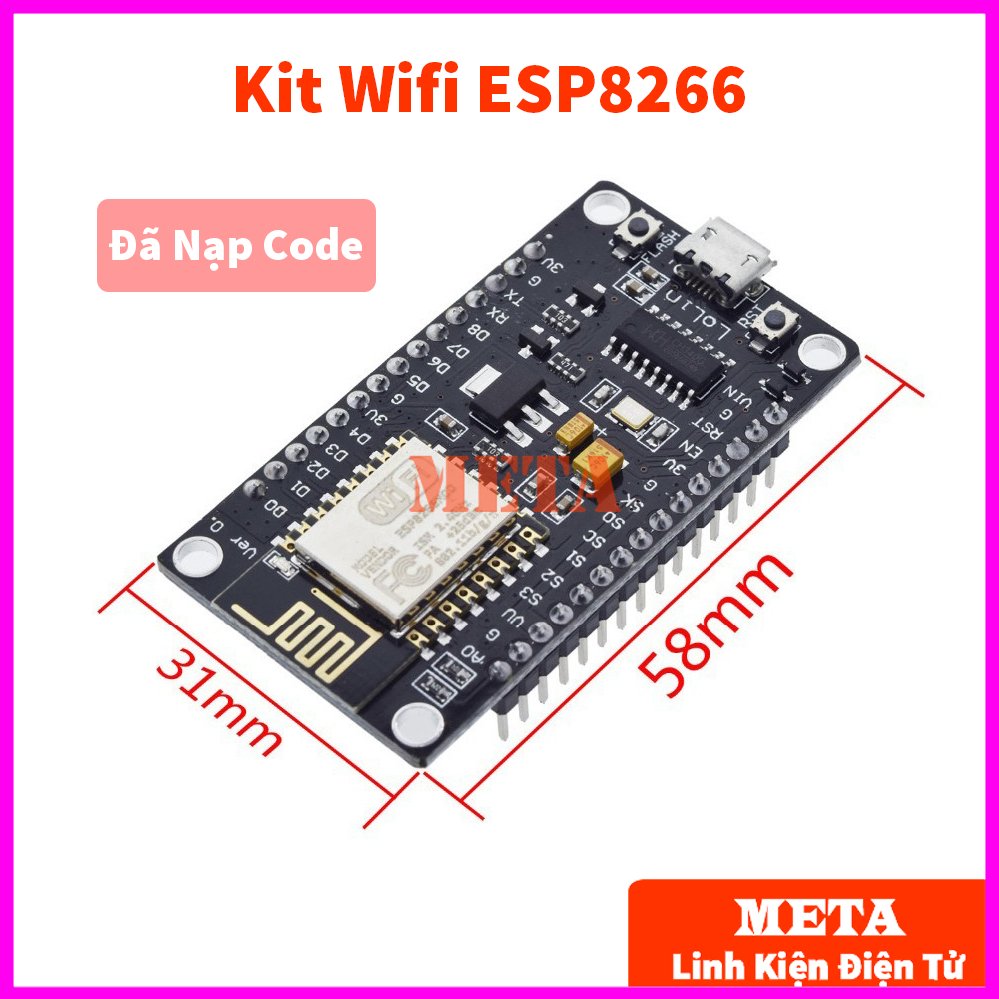 Kit Rf Thu Phát Wifi Esp8266 Nodemcu V3 Ch340 ĐÃ NẠp Code Shopee Việt Nam