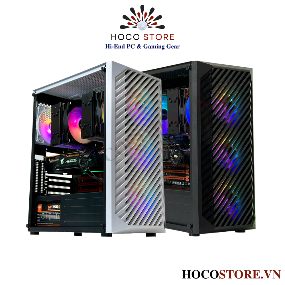Vỏ Case Máy Tính Magic Luxury Full Tower Đen Trắng (Dual Xeon, Kèm 4 ...
