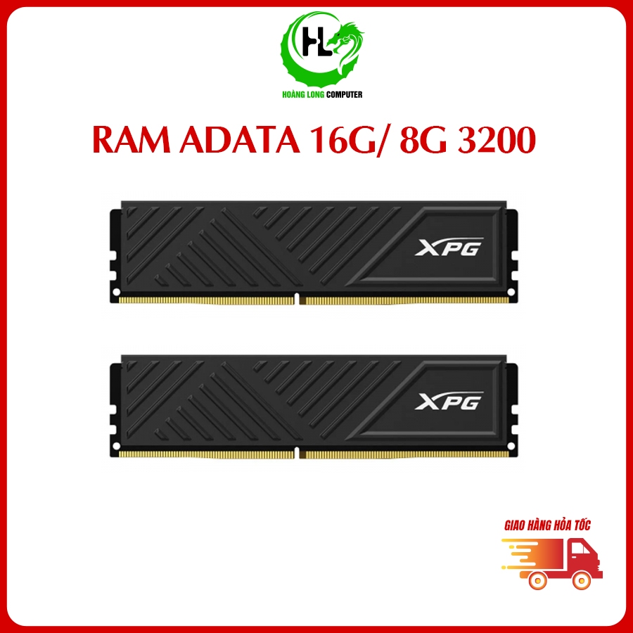 Ram Adata XPG Gammix D35 16GB / 8GB 3200Mhz Black Tản Nhiệt Ram PC 16G ...