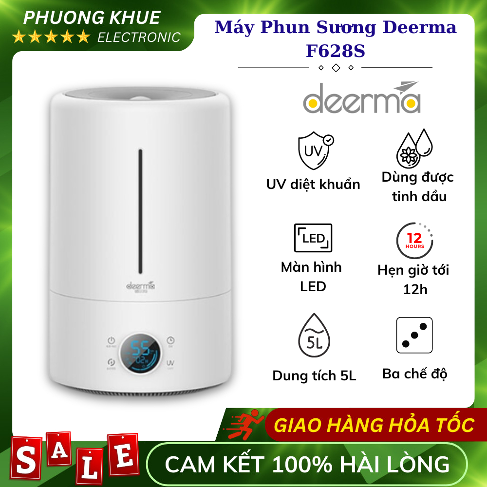 Máy Phun Sương Tạo Ẩm Không Khí DEERMA F628S Dung Tích 5 Lít Có Màn Hình Cảm Ứng Thông Minh Công ...