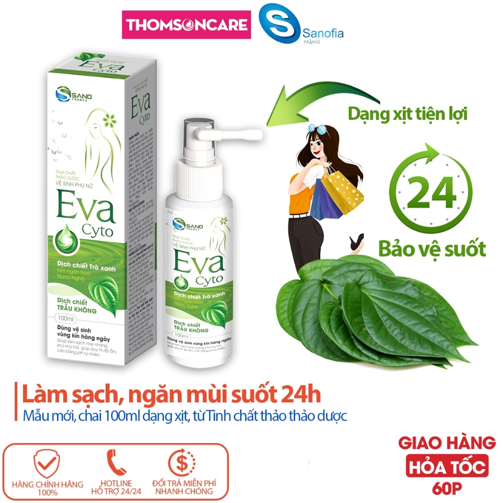 Dung dịch vệ sinh phụ nữ Lactacyd lá trầu không và nước hoa hồng, ddvs ...