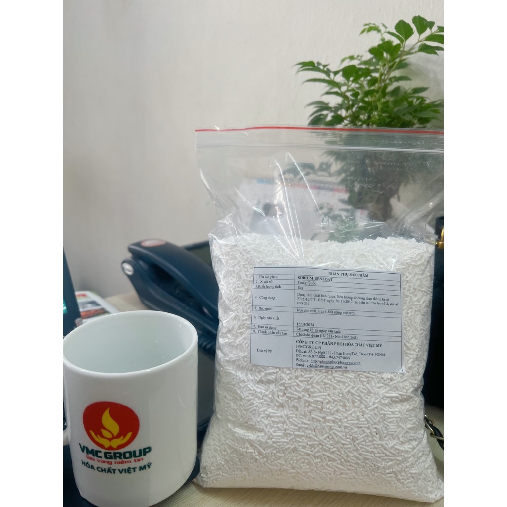 SODIUM BENZOAT, NATRI BENZOAT, C6H5COONA – E211 TRUNG QUỐC (Dạng cốm ...