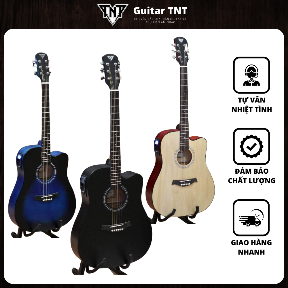 Đàn Guitar Acoustic T10 Guitar TNT Có Ty Chỉnh Chống Cong Cần [CHÍNH ...