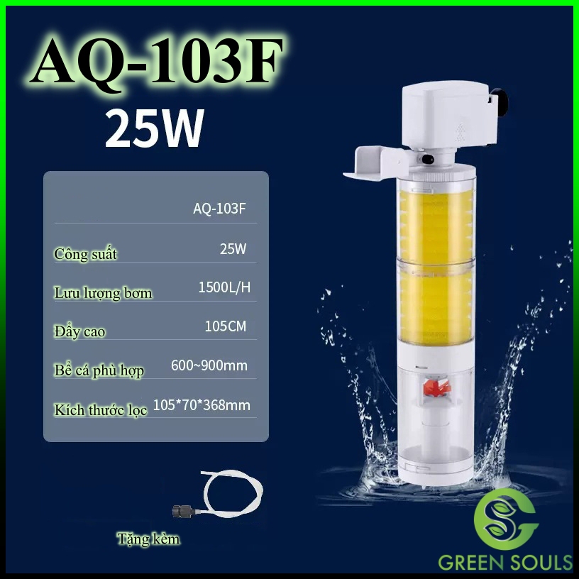 Lọc hút phân bể cá sobo AQ-101F AQ-102F AQ-103F có cơ chế tách phân đặc biệt | Shopee Việt Nam