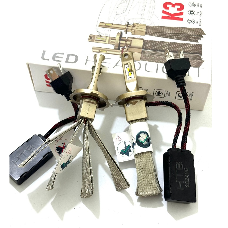 Đèn pha led K3 chân h4 bảo hành 1 năm lắp cho xe máy và ô tô ánh sáng trắng siêu mạnh siêu sáng ...