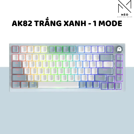 Bàn phím cơ không dây Basic AK82 - núm xoay kim loại - Red Switch ...