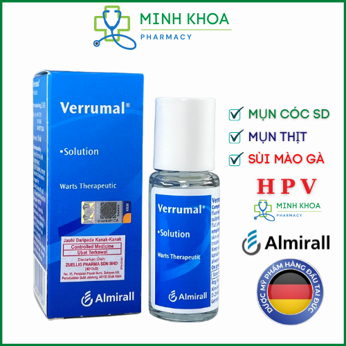 Verrumal solution 13ml chính hãng Almirall Đức - Giải pháp loại bỏ Mụn ...