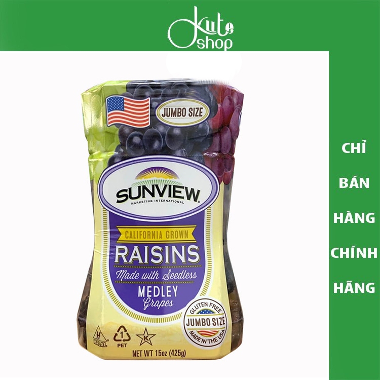 Nho khô thập cẩm không hạt Sunview Raisins Seedless Medley Grapes 425g ...