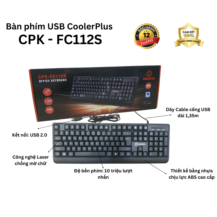 Bàn Phím có dây Coolerplus CPK-FC112S | Shopee Việt Nam