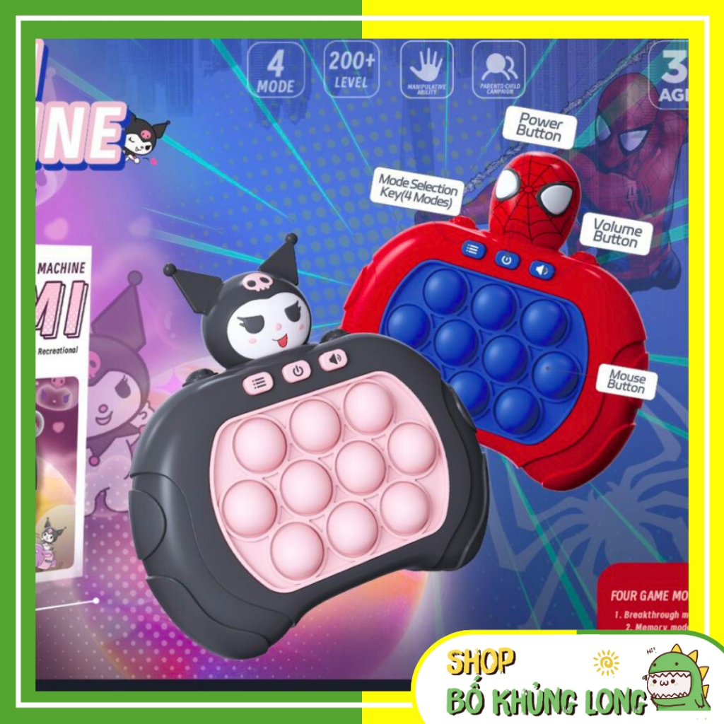 Pop It Điện Tử Đồ Chơi Máy Pop It Kuromi Cho Bé Với 4 Cấp Độ Chơi Máy ...