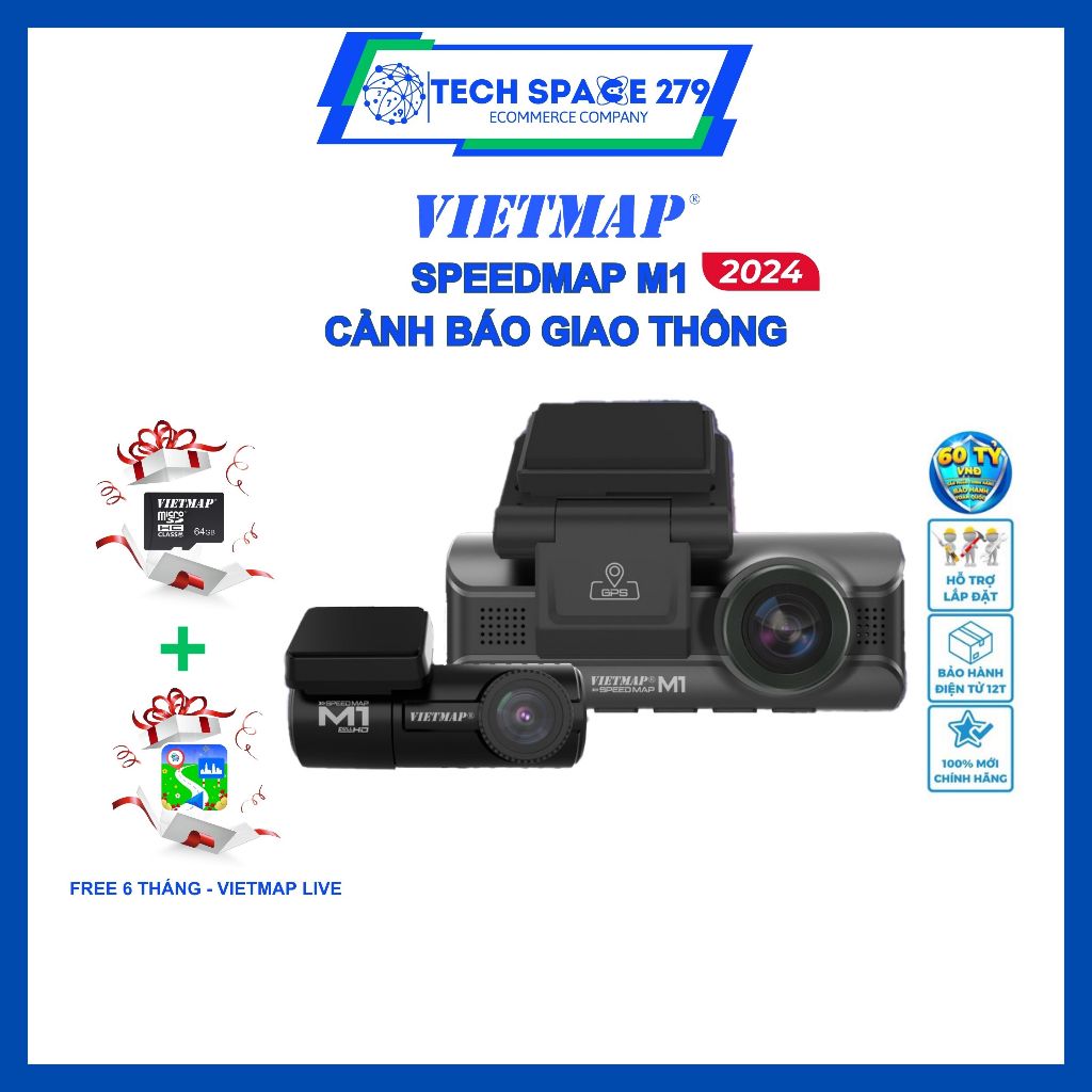 Camera Vietmap Speed Map M1 - Cảnh báo giao thông - Cảnh báo vượt tốc độ - Hàng chính hãng ...