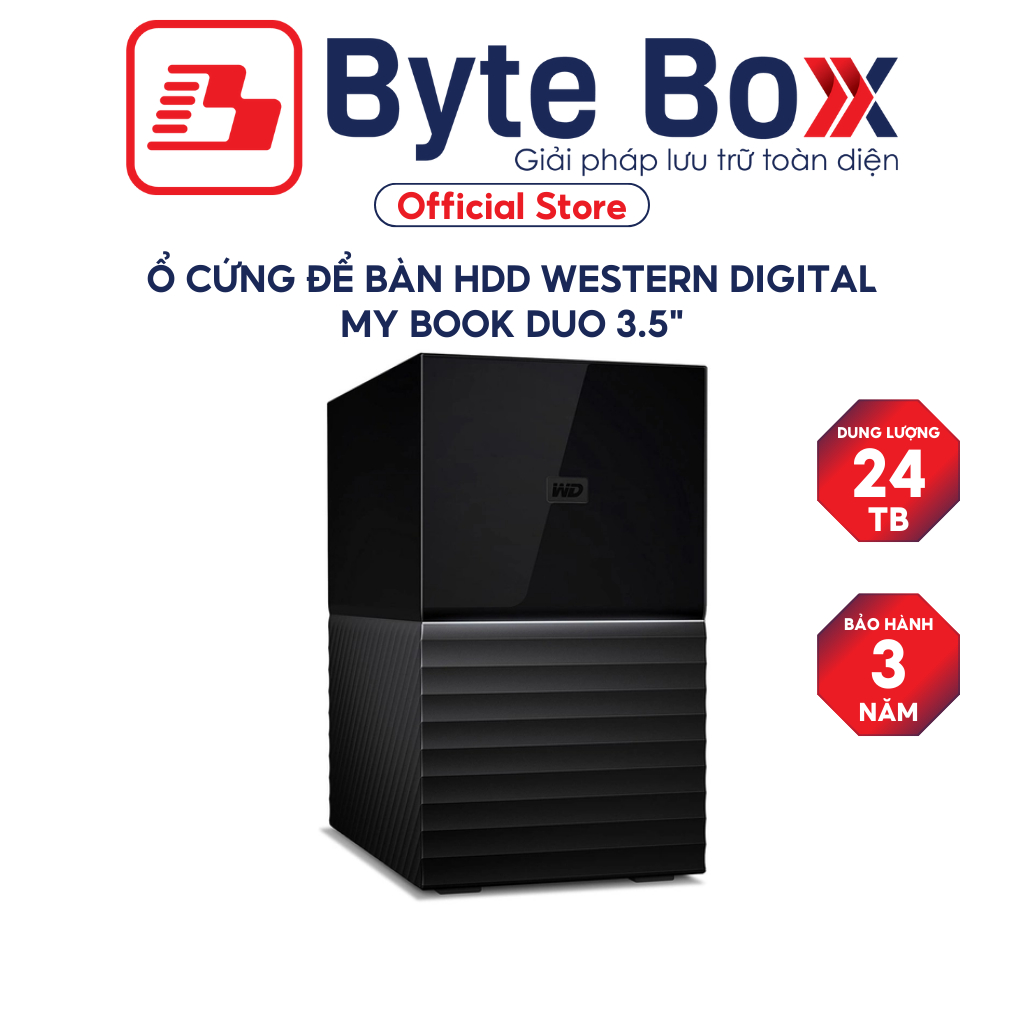 Ổ cứng để bàn HDD Western Digital My Book Duo 3.5" 16TB/20TB/24TB Bảo hành 3 năm | Shopee Việt Nam