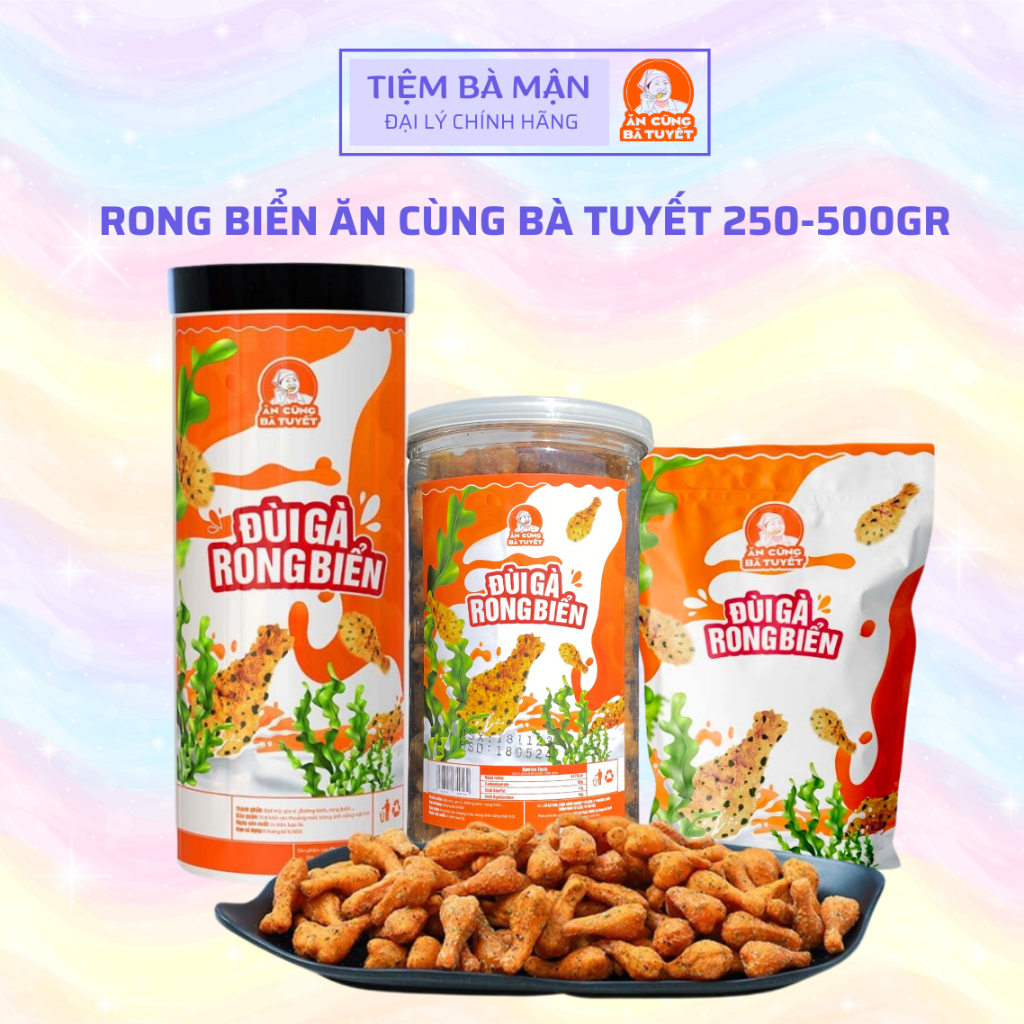 [ĐƠN 50K TẶNG 5 ĐÙI + 1 MÌ] Đùi gà rong biển Ăn Cùng Bà Tuyết 250gr ...