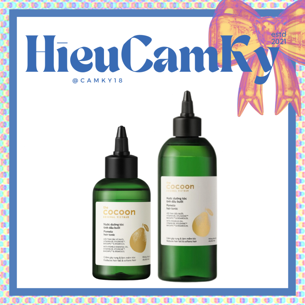 Xịt nước dưỡng tóc tinh dầu vỏ bưởi Pomelo Hair Tonic Cocoon vòi xịt ...