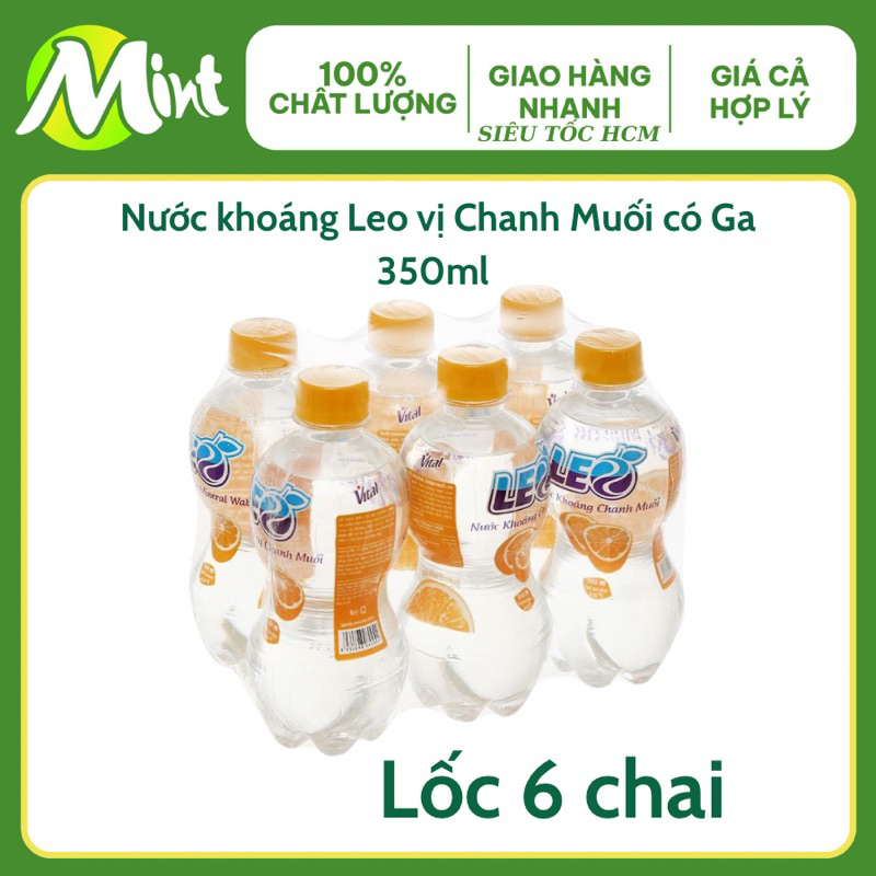 [DATE T10/25] Lốc 6 chai _ Nước khoáng có ga vị Chanh Muối/ Chanh Dây ...