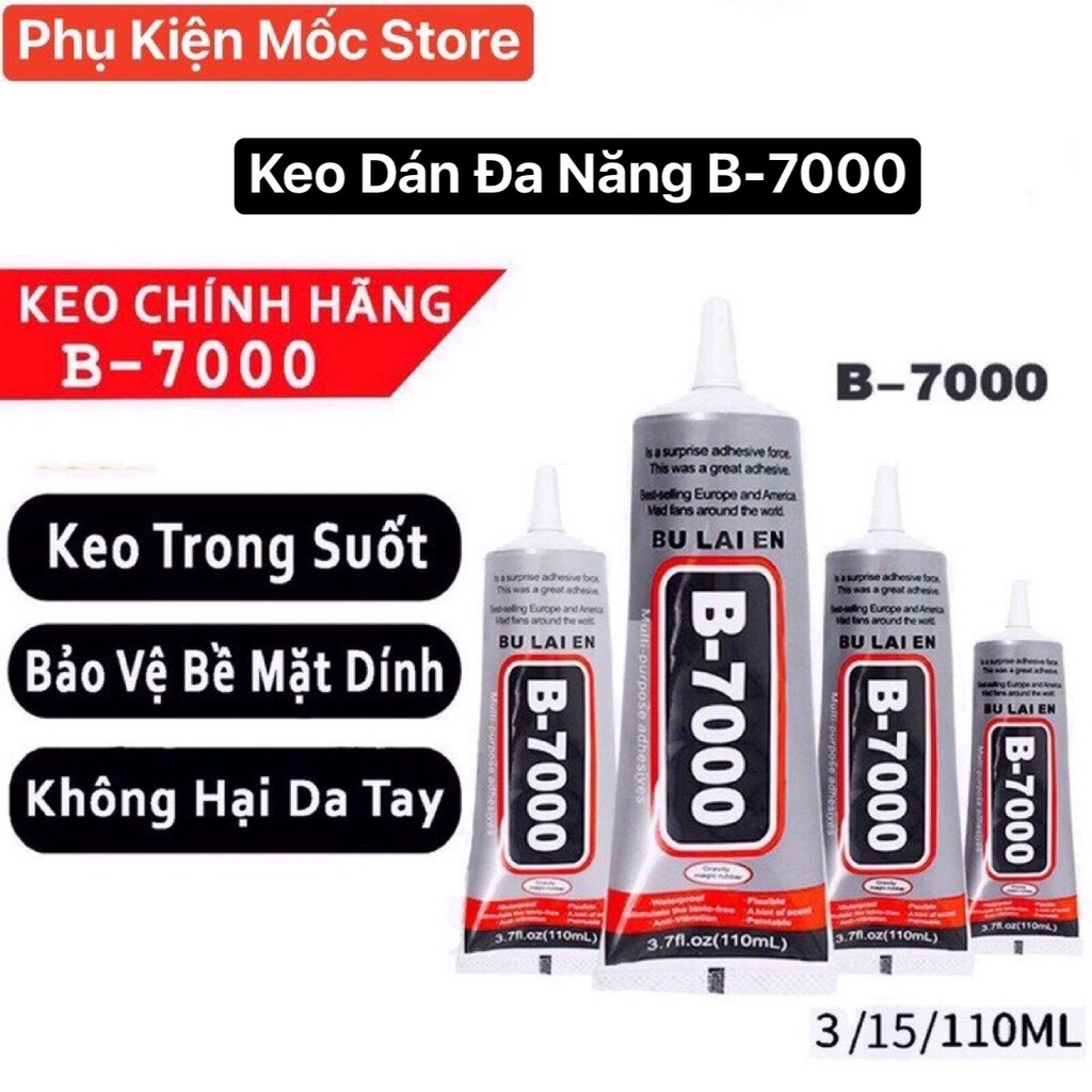 (Có bán sỉ) Keo dán đa năng B7000, T7000 dung tích 15ml, 50ml, 110ml siêu dính, dán lego, dán ...