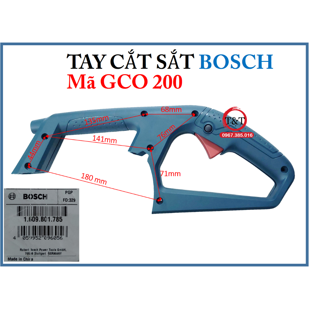 TAY CẦM MÁY CẮT SẮT BOSCHH MÃ GCO200 GCO 200 iib | Shopee Việt Nam