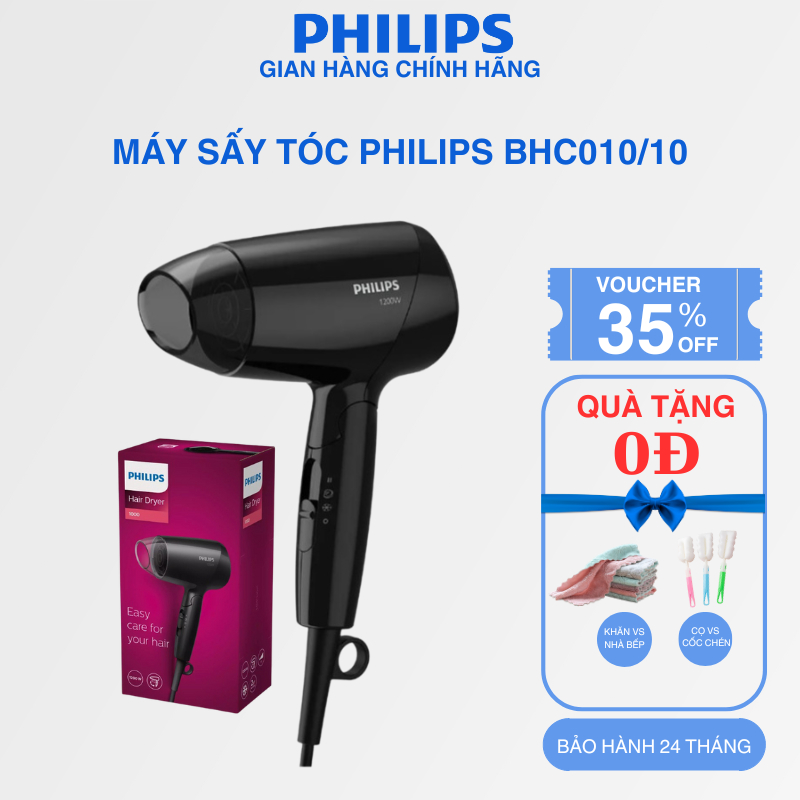 Máy Sấy Tóc Philips BHC010/10 - 3 Chế Độ Sấy, Công Suất 1200W - Hàng ...