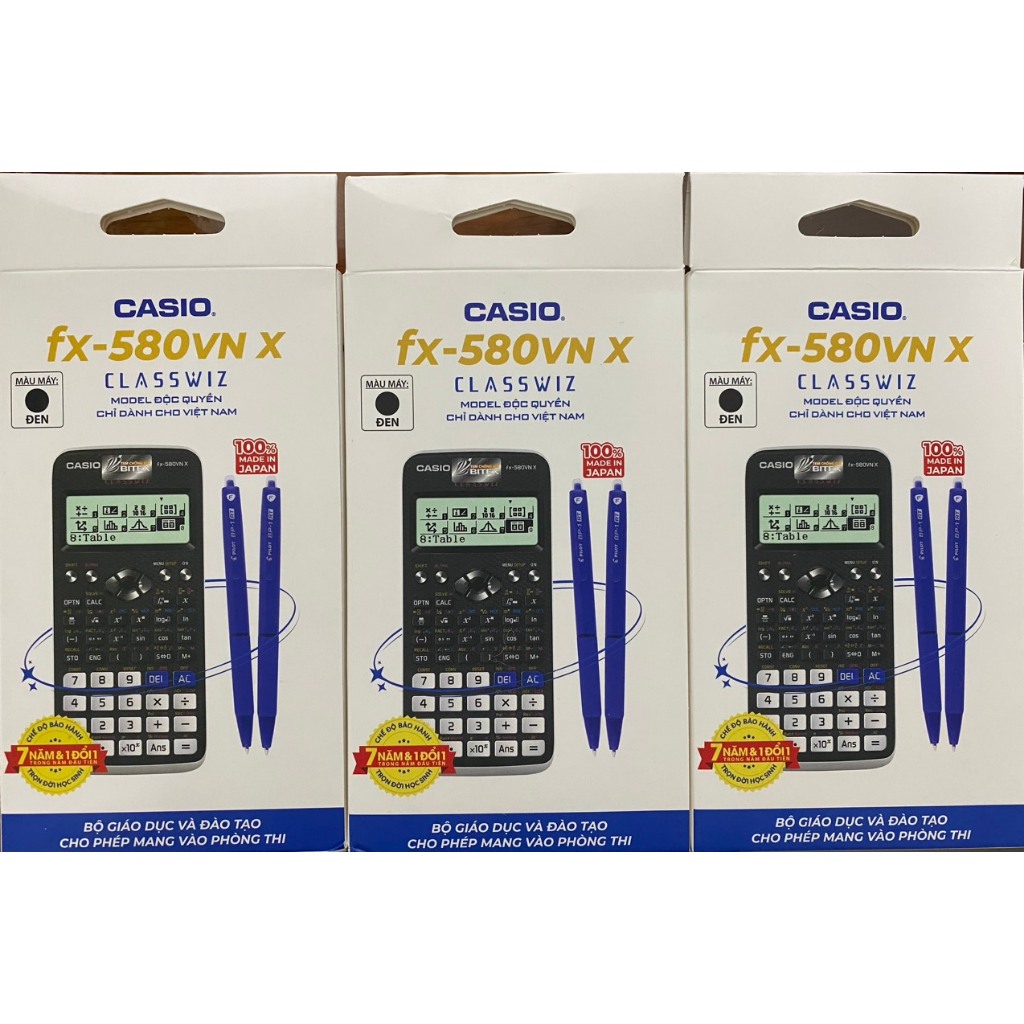 Máy tính Casio FX 580VNX chính hãng (Bảo hành 7 năm, lỗi 1 đổi 1 ...