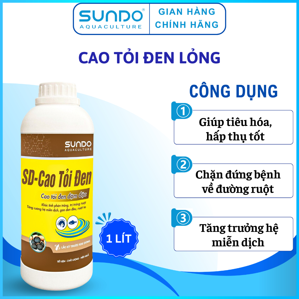 Cao tỏi đen, giúp tiêu hóa, hấp thụ tốt, giảm FCR thức ăn thừa - Vi ...