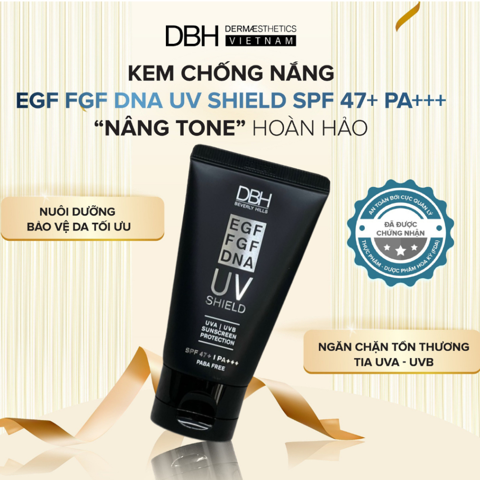 KEM CHỐNG NẮNG DBH - EGF/EGF/DNA UV SHIELD SPF47+ PA+++ | Shopee Việt Nam