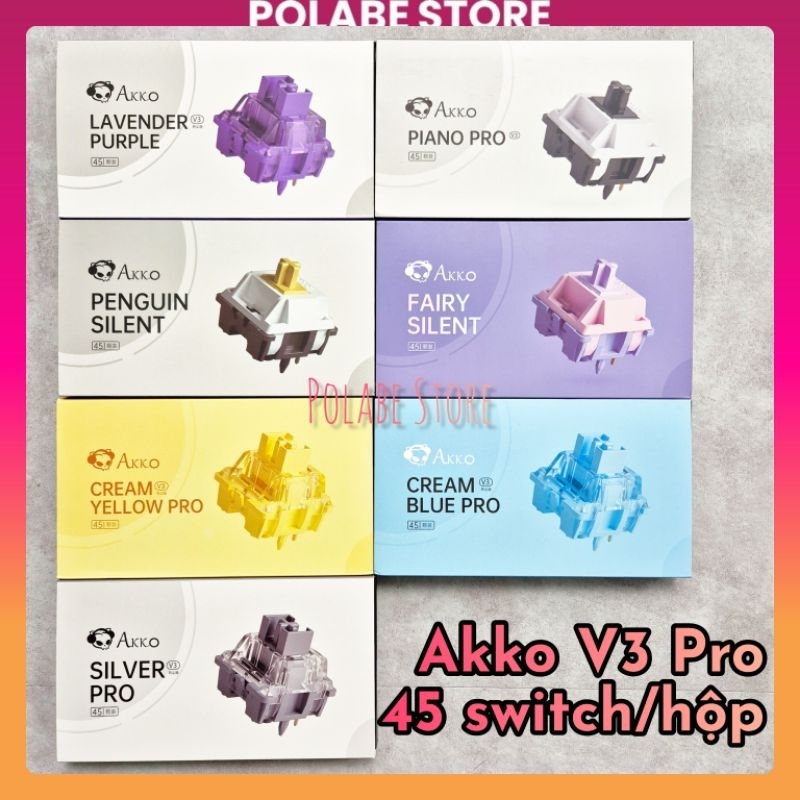 Akko Piano Cream Yellow V3 Pro Dracula Cream Blue V3 Pro Silver Fairy ...