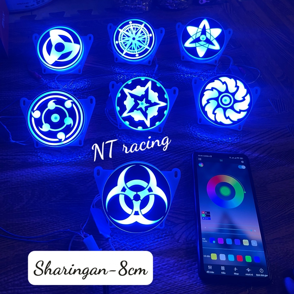 Mặt Led xoay Sharingan độ lé đèn bi cầu , gắn Demi | Shopee Việt Nam