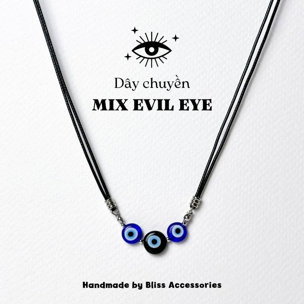 Vòng cổ mix 2 evil eye Bliss Accessories - Độ dài 40cm | Shopee Việt Nam