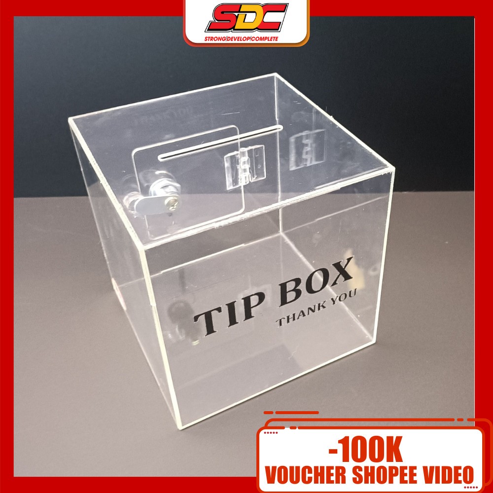 Hộp Tipbox Đựng Tip Có Khóa - Hộp Mica Đựng Tip - Hộp Để Tip | Shopee Việt Nam