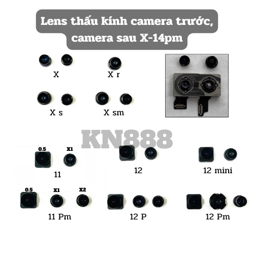 Lens thấu kính camera trước camera sau X-14pm | Shopee Việt Nam