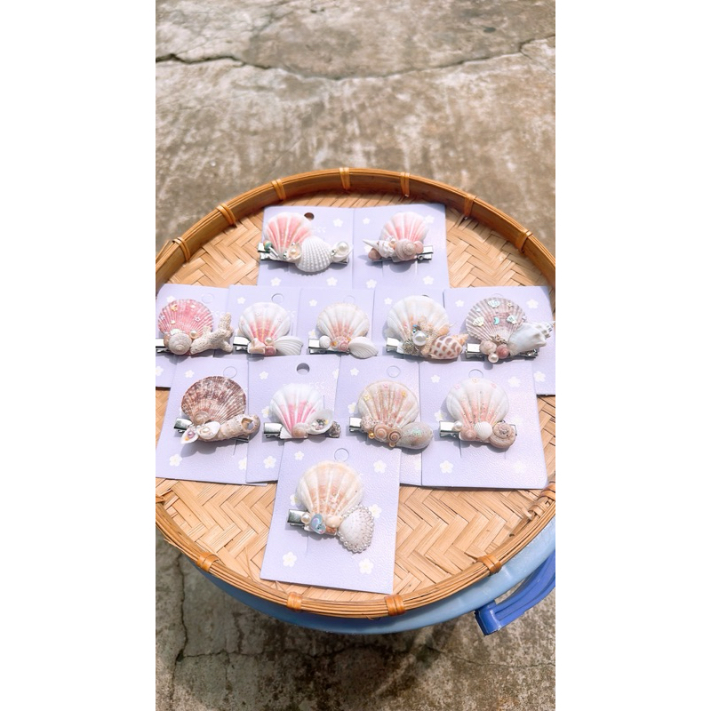 kẹp tóc vỏ sò handmade | Shopee Việt Nam