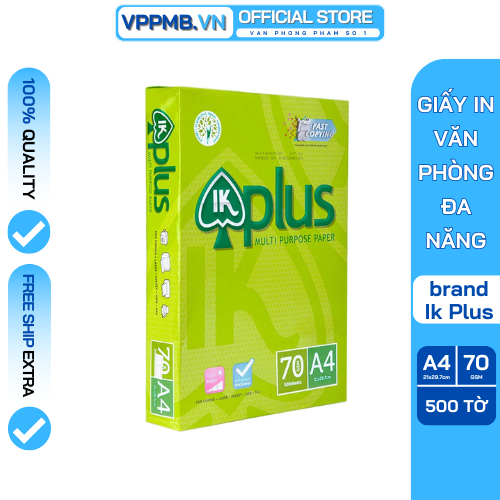 Giấy in A4 Ik Plus Định Lượng 70GSM | Shopee Việt Nam