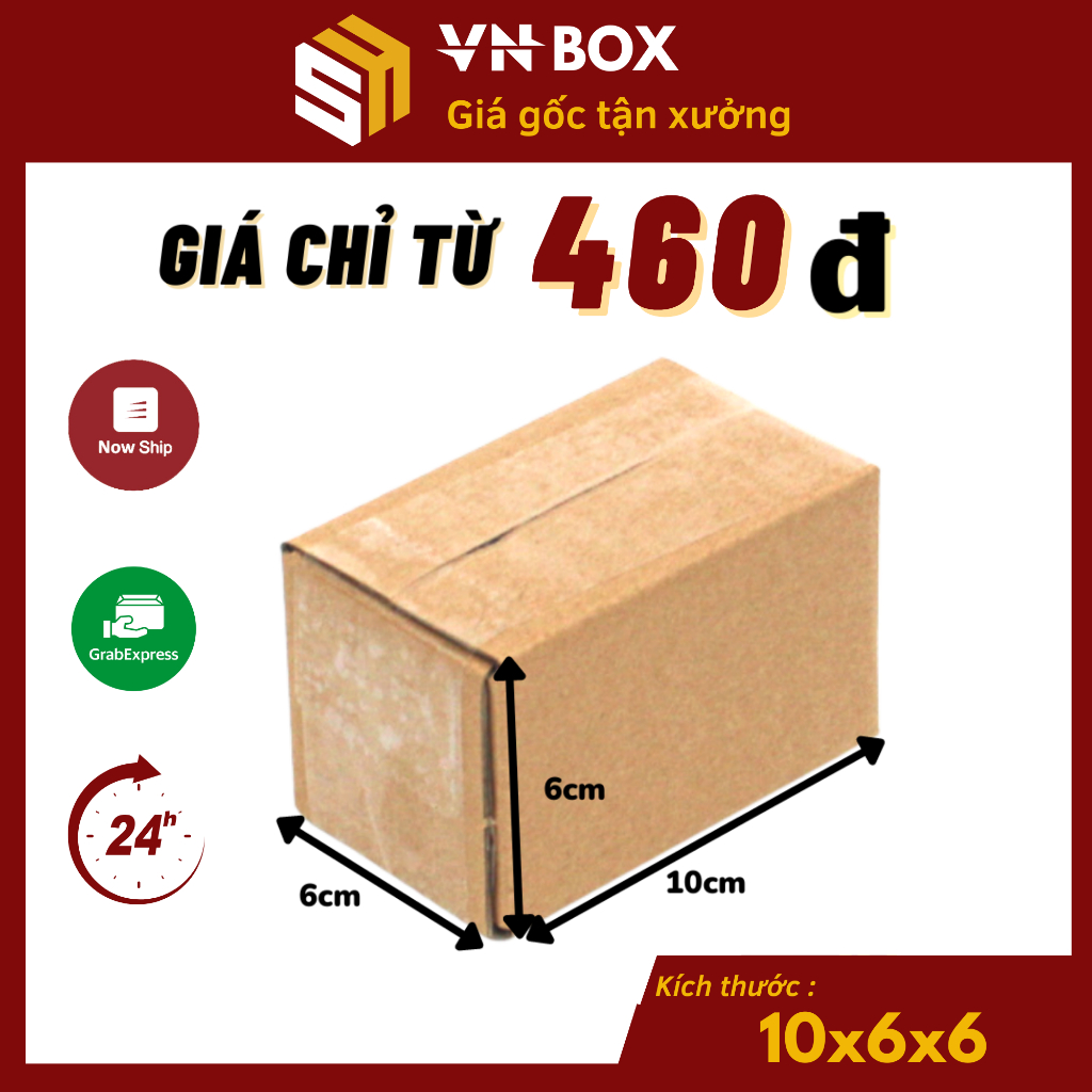 10x6x6 Combo 10 hộp carton đóng hàng size nhỏ - VN Box | Shopee Việt Nam