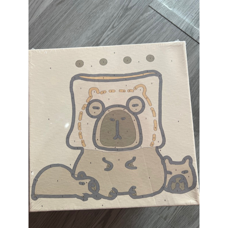 Tranh tô màu số hoá 20*20cm loopy, capybara | Shopee Việt Nam