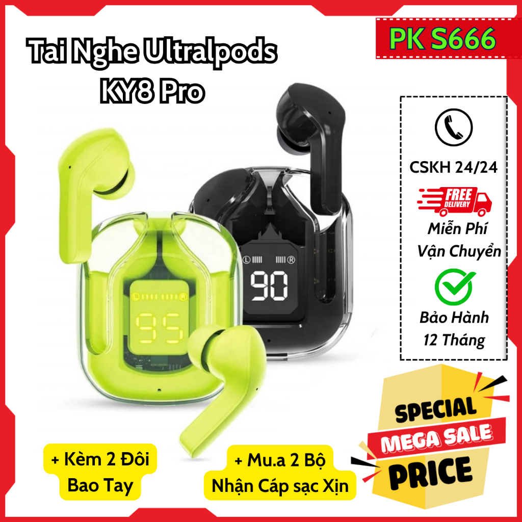 Tai nghe bluetooth. Tai Nghe Ky8 Pro nghe nhạc chơi game thể thao chống ...