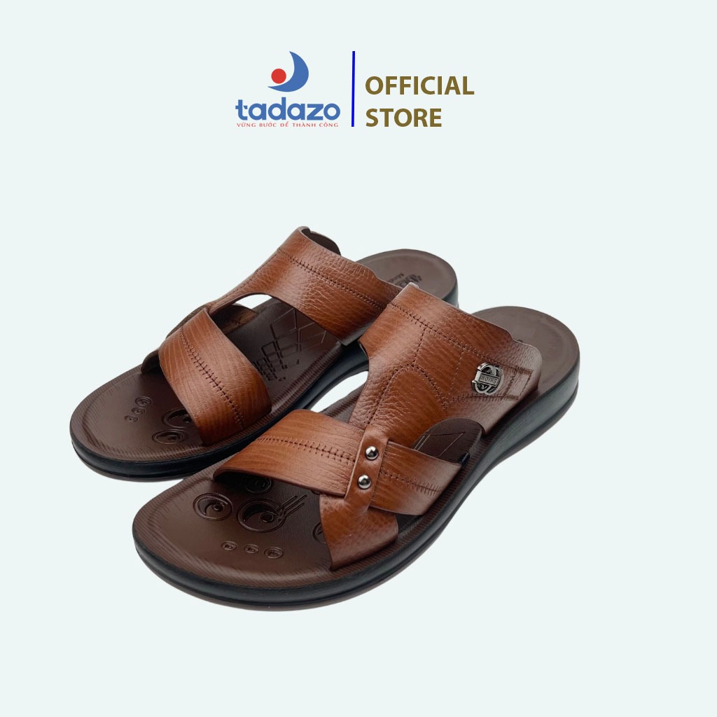 Dép da nam cao cấp Màu Nâu Và Đen Tadazo TD0855 | Shopee Việt Nam