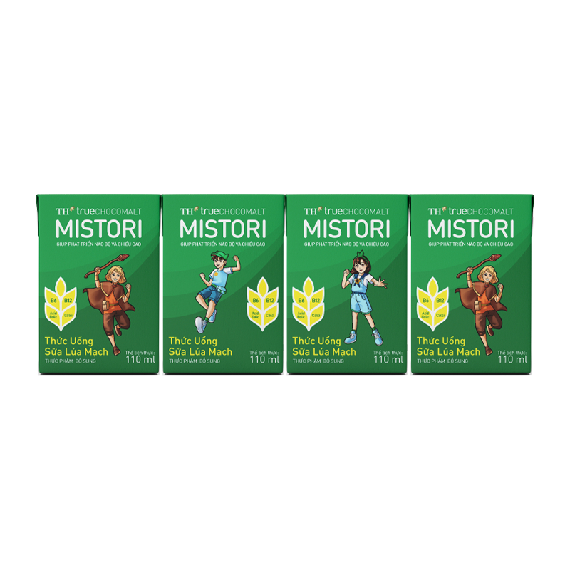 [THẺ ĐỔI QUÀ] Lốc 4 hộp thức uống sữa lúa mạch TH true CHOCOMALT ...