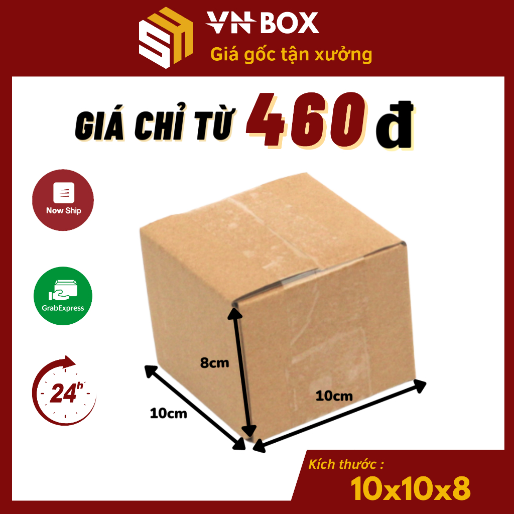 10x10x8 Combo 100 Hộp carton đóng hàng size nhỏ - VN Box | Shopee Việt Nam
