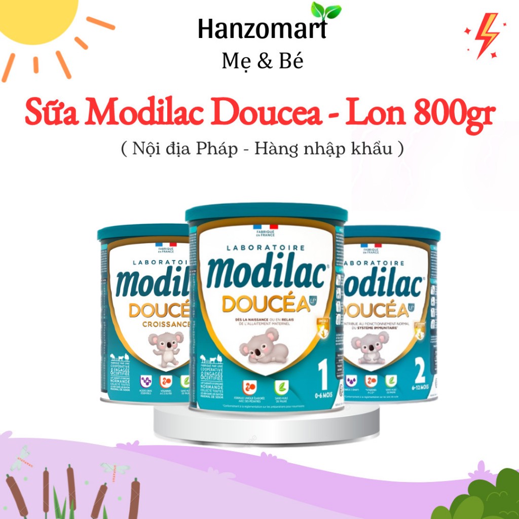 Sữa Modilac Doucéa hộp 800g- Nội địa Pháp hàng nhập khẩu hanzomart ...