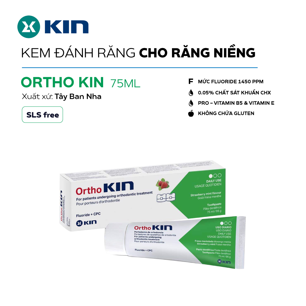 Kem đánh răng, nước súc miệng cho răng niềng Ortho Kin | Shopee Việt Nam