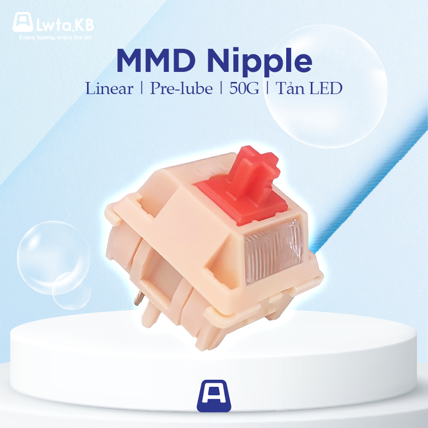 MMD Nipple | Switch MMD Nipple Linear | 50G| Pre Lube | 5 Pin dùng cho ...