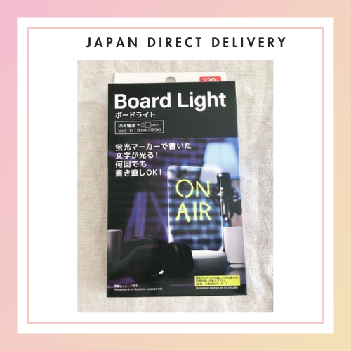 【Direct From Japan】Daiso Board Light Text written with fluorescent ...