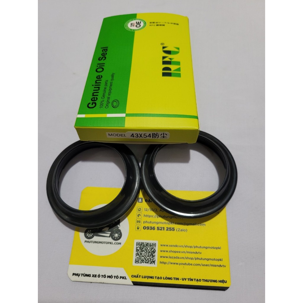 Phốt phuộc trước Honda Hornet 919 và các dòng xe ty phuộc 43x54 Phốt ...