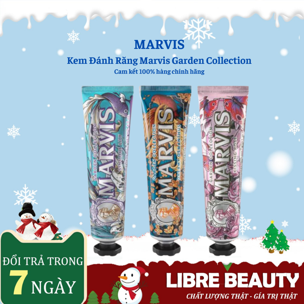 Kem Đánh Răng Marvis Garden Collection - Kissing Rose, Dream Osmanthus ...