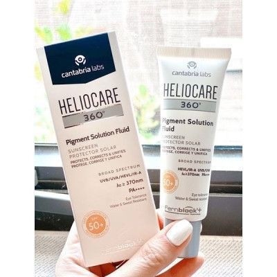 KCN HELIOCARE 360 PIGMENT SOLUTION FLUID SPF50+ ( nắp bạc ) | Shopee ...