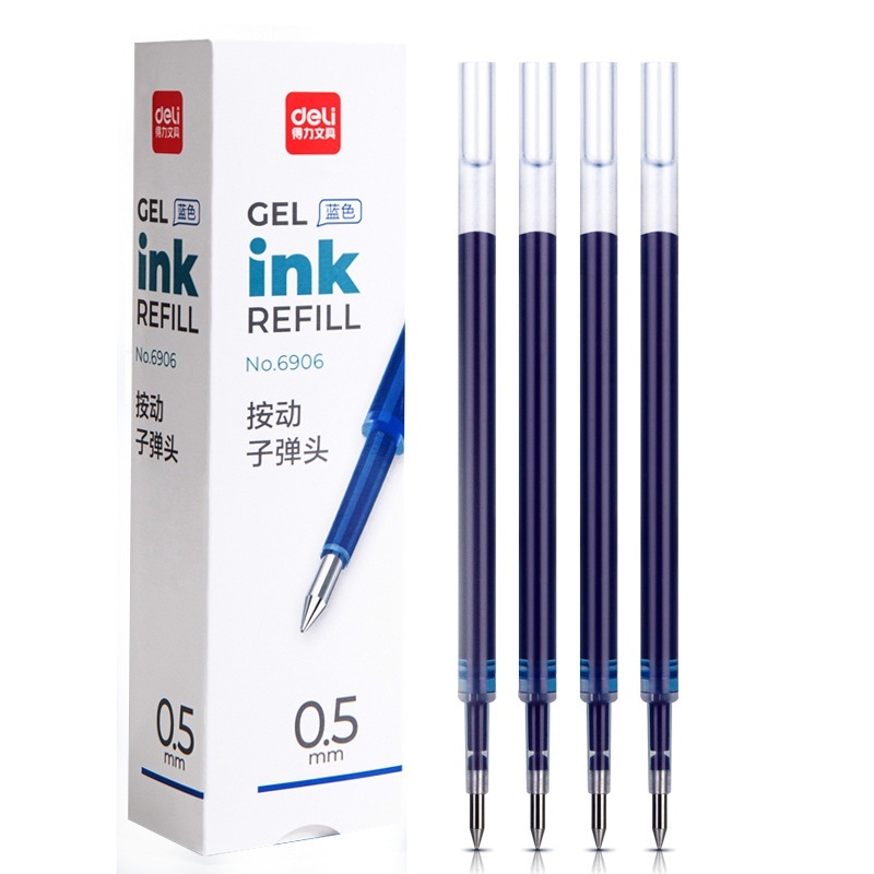 Bút Gel ngòi kim 0.35mm Deli A122 Bút ngòi nhỏ thân trong có đêm tay ...